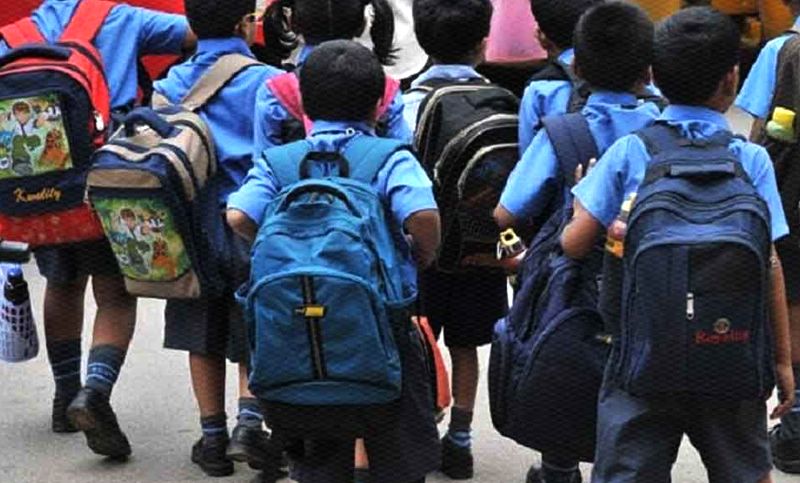 Children growing up with back problems from heavy backpacks