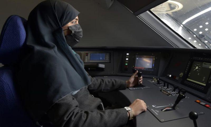 Women drive fast train to Mecca as Saudi workforce evolves