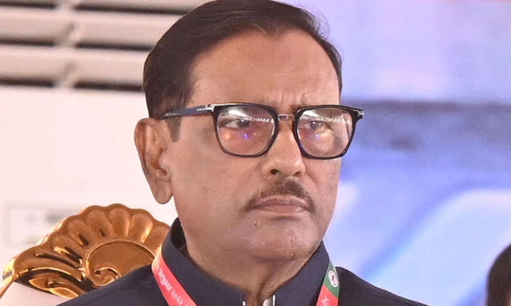 Obaidul Quader condemns idol vandalism at Baliadangi upazila