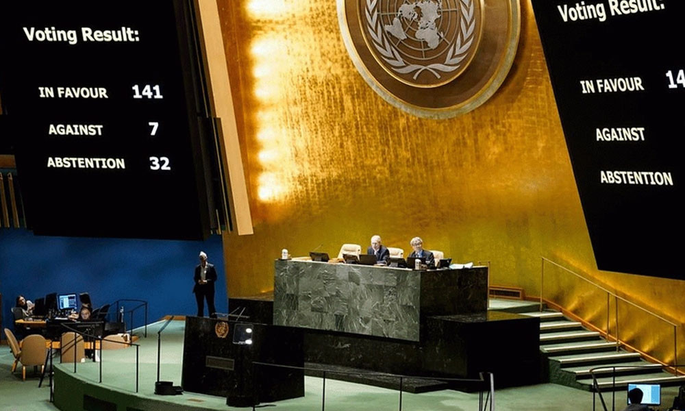 Bangladesh abstained from the UNGA vote opposing Russia