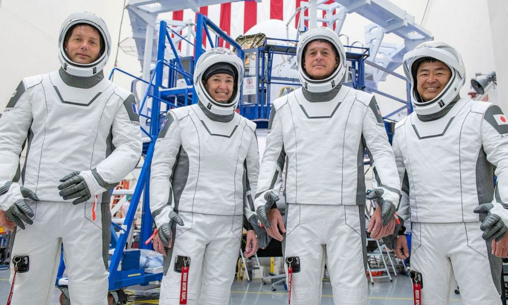 Falcon 9 rocket launches Crew Dragon spacecraft with 4 astronauts to ISS