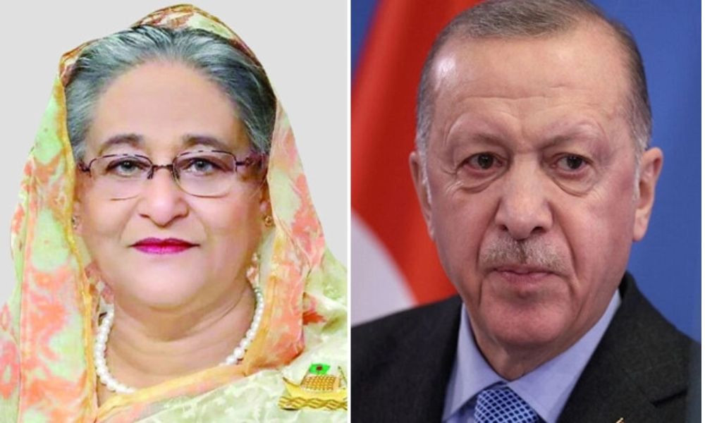 Erdogan makes phone call to Sheikh Hasina
